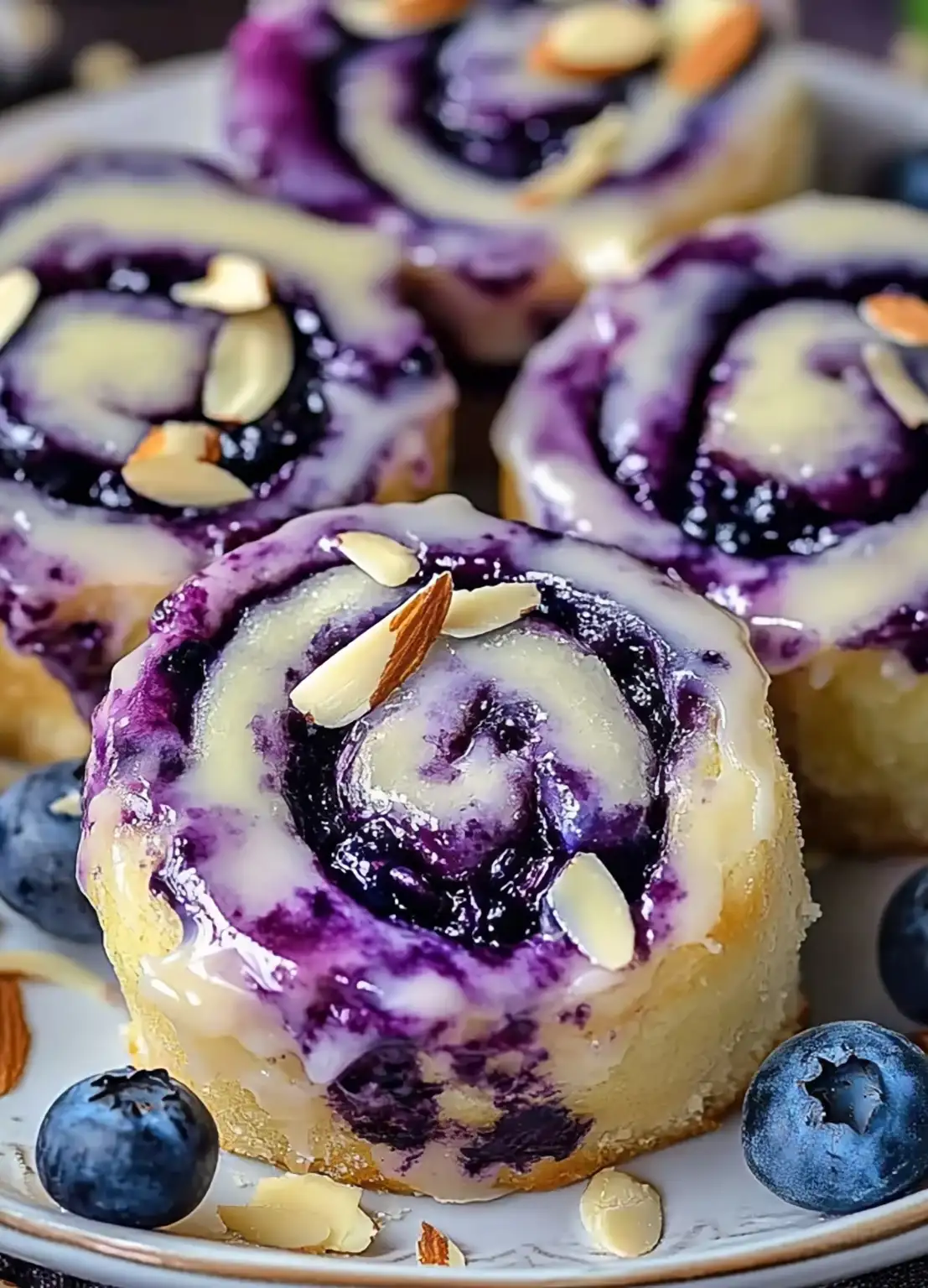 Blaubeer-Käsekuchen-Rollen Rezept – Süßer und Einfacher Genuss